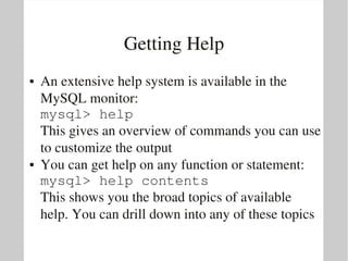 BITS: Introduction to MySQL - Introduction and Installation | PDF