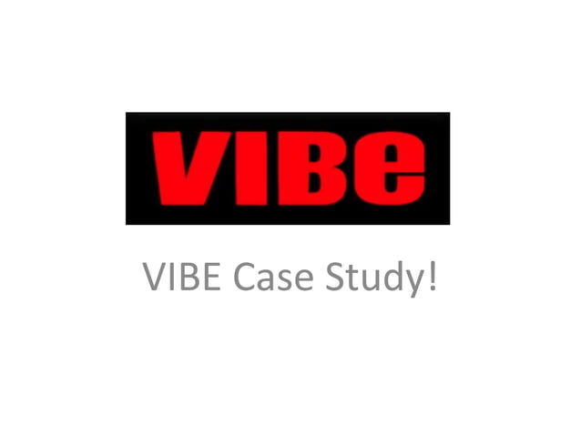 Vibe case study | PPTX