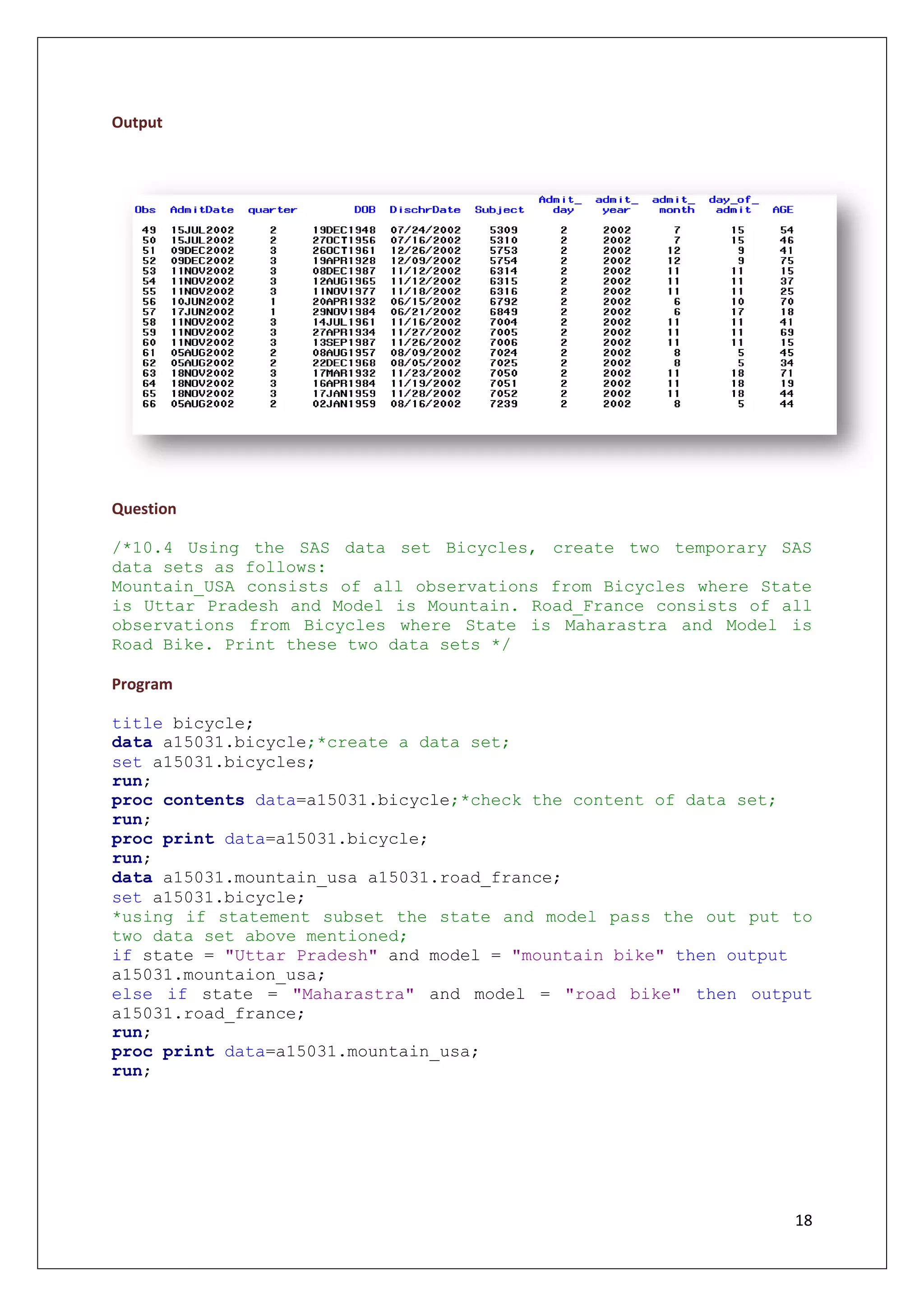 Learning SAS by Example -A Programmer’s Guide by Ron CodySolution | PDF | Computing | Technology ...