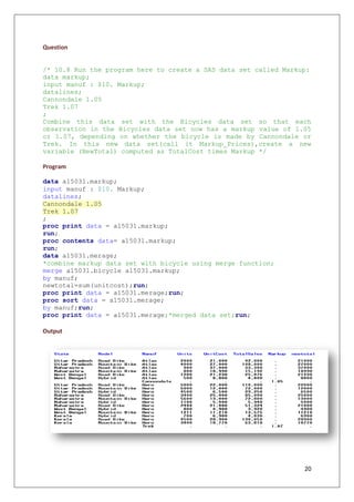 Learning SAS by Example -A Programmer’s Guide by Ron CodySolution | PDF