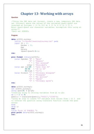 Learning SAS by Example -A Programmer’s Guide by Ron CodySolution | PDF