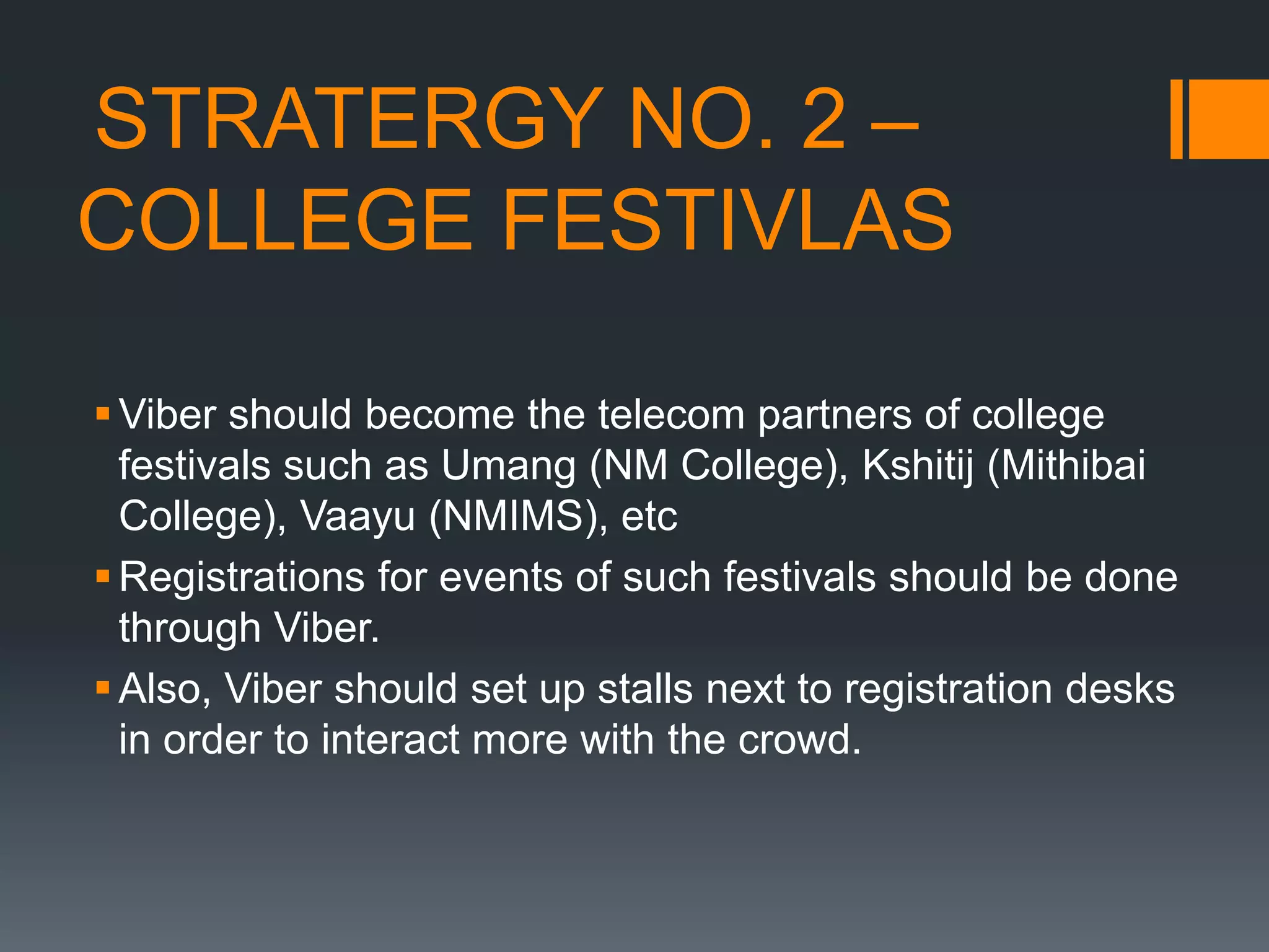 Viber marketing stratergies | PPTX | Business | Business and Finance