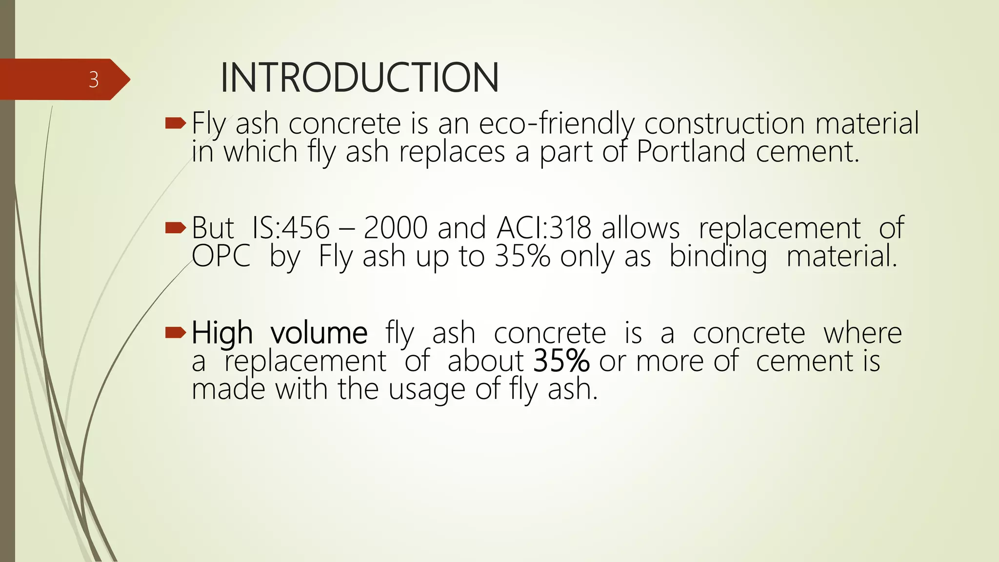 Fly Ash Concrete PPT | PPTX