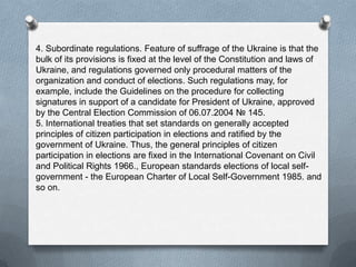 Suffrage and Electoral System | PPTX