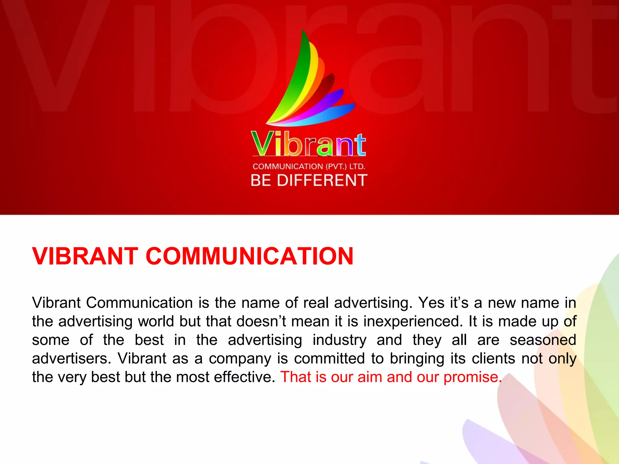 Vibrant Communication - Company Profile | PPT