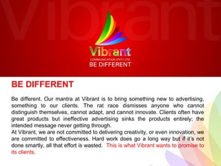 Vibrant Communication - Company Profile | PPT