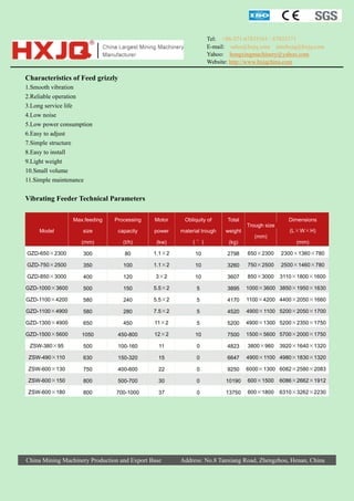 Vibrating feeder | PDF