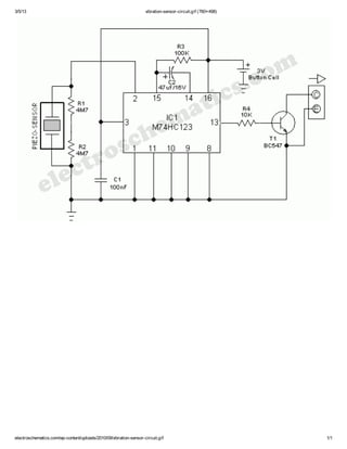 Vibration sensor-circuit | PDF