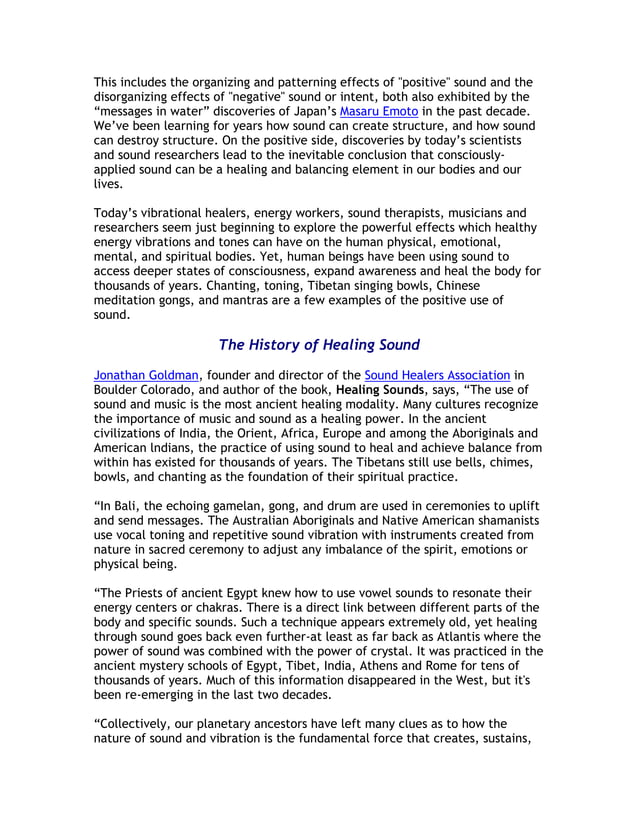 Vibrational awakening | PDF