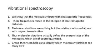 character table in vibrational spectroscopy | PPTX