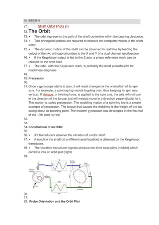Vibration analysis of process plant machinery best | DOCX