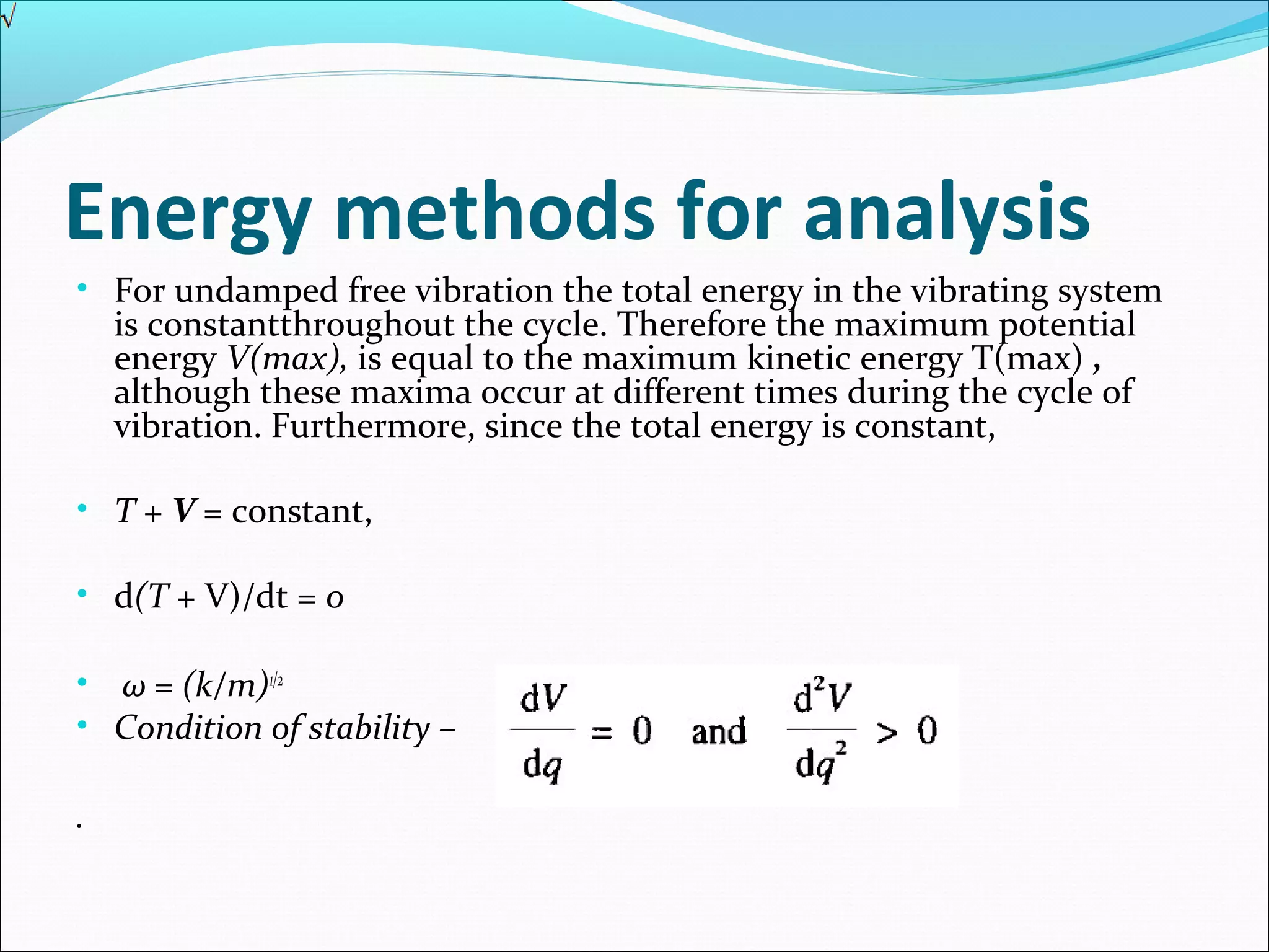 Vibration and damping | PPT