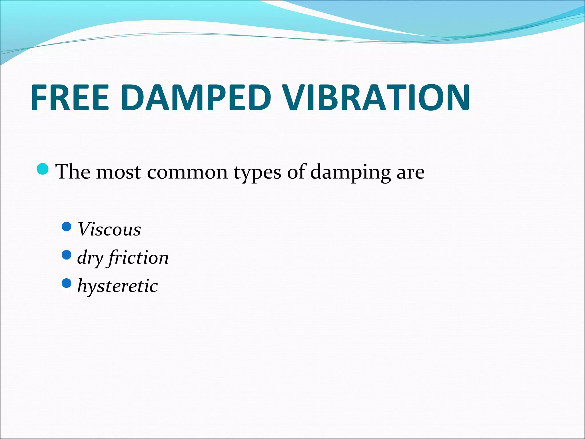 Vibration and damping | PPT