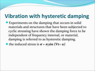 Vibration and damping | PPT