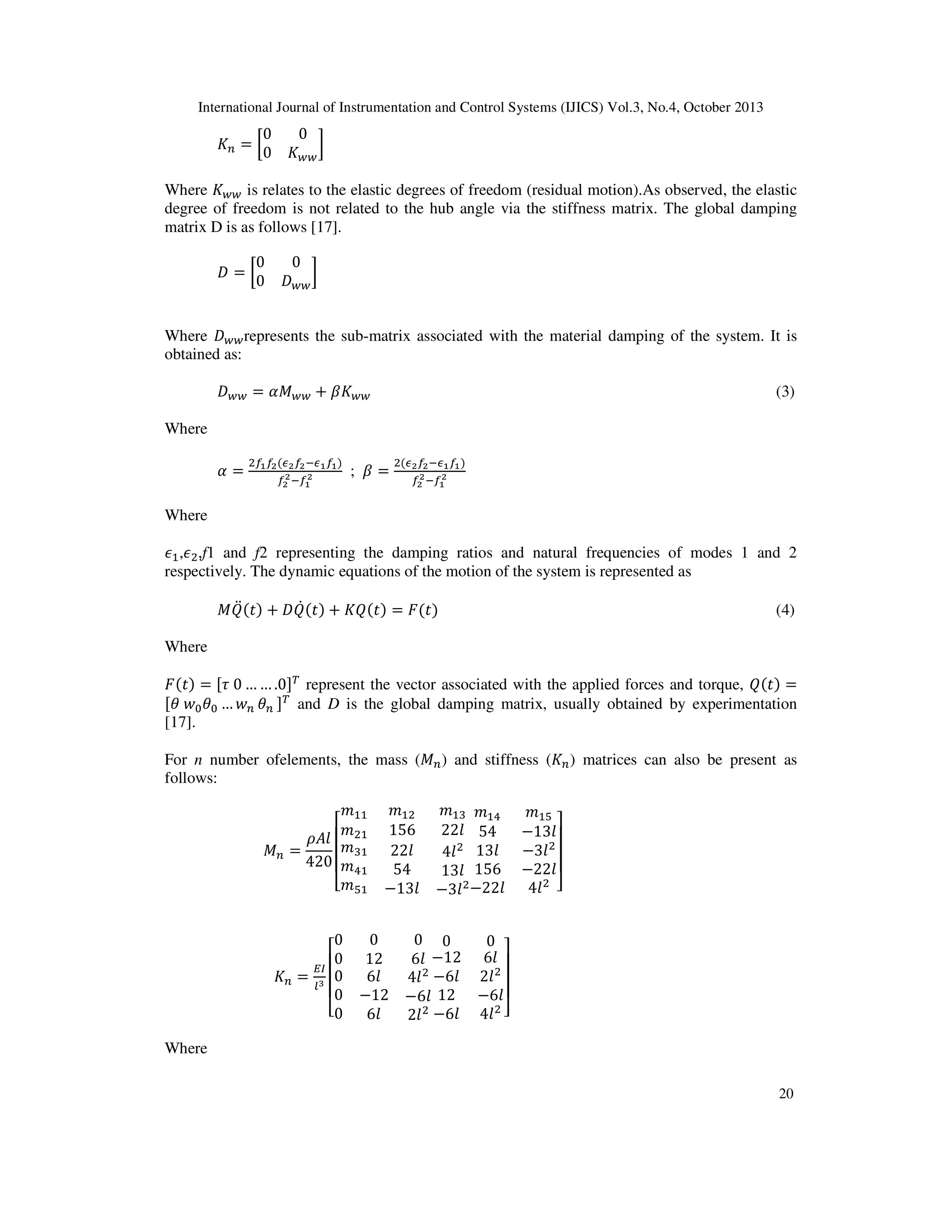 Vibration And Tip Deflection Control Of A Single Link Flexible Manipulator Pdf Radio Control