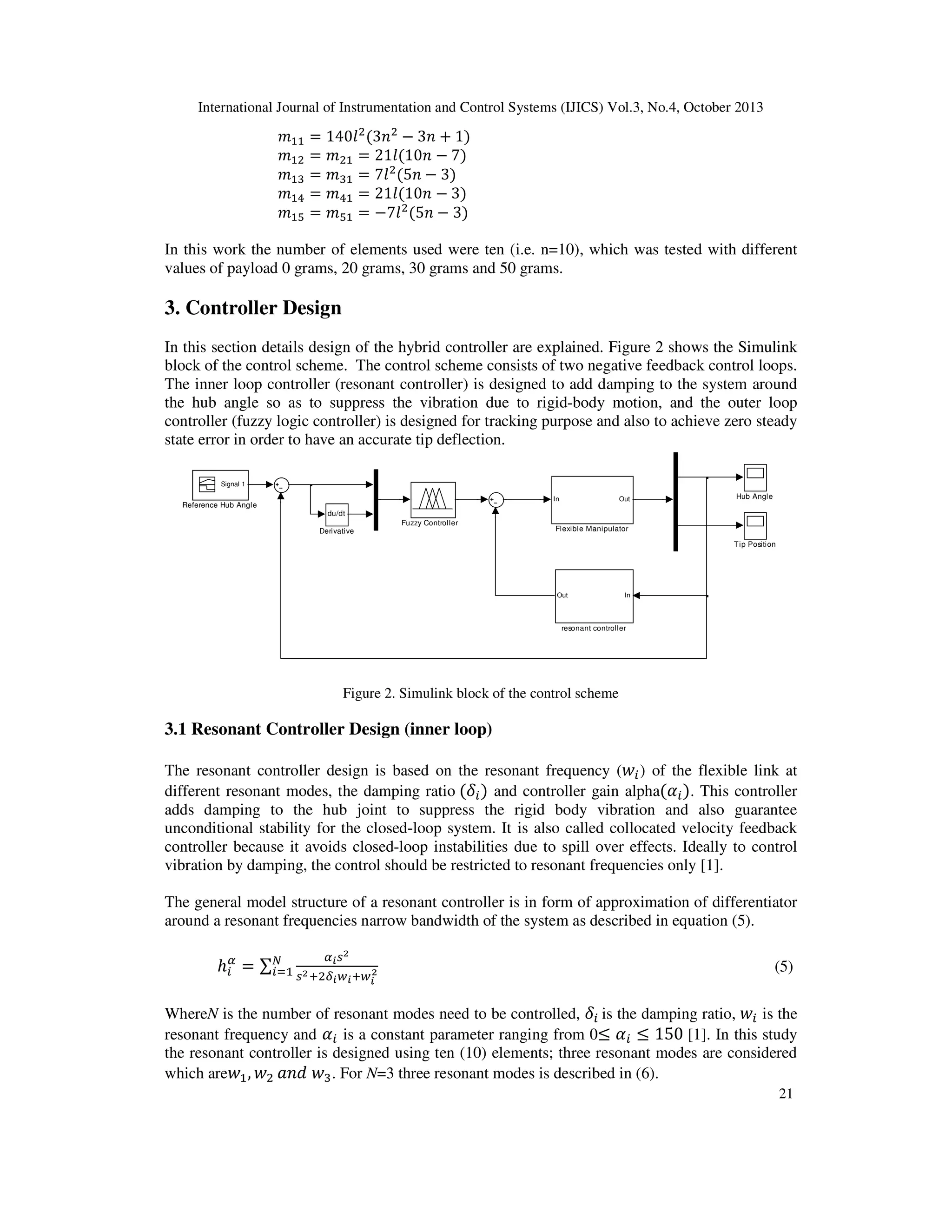 Vibration And Tip Deflection Control Of A Single Link Flexible Manipulator Pdf Radio Control