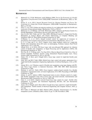 Vibration and tip deflection control of a single link flexible manipulator | PDF | Radio Control ...
