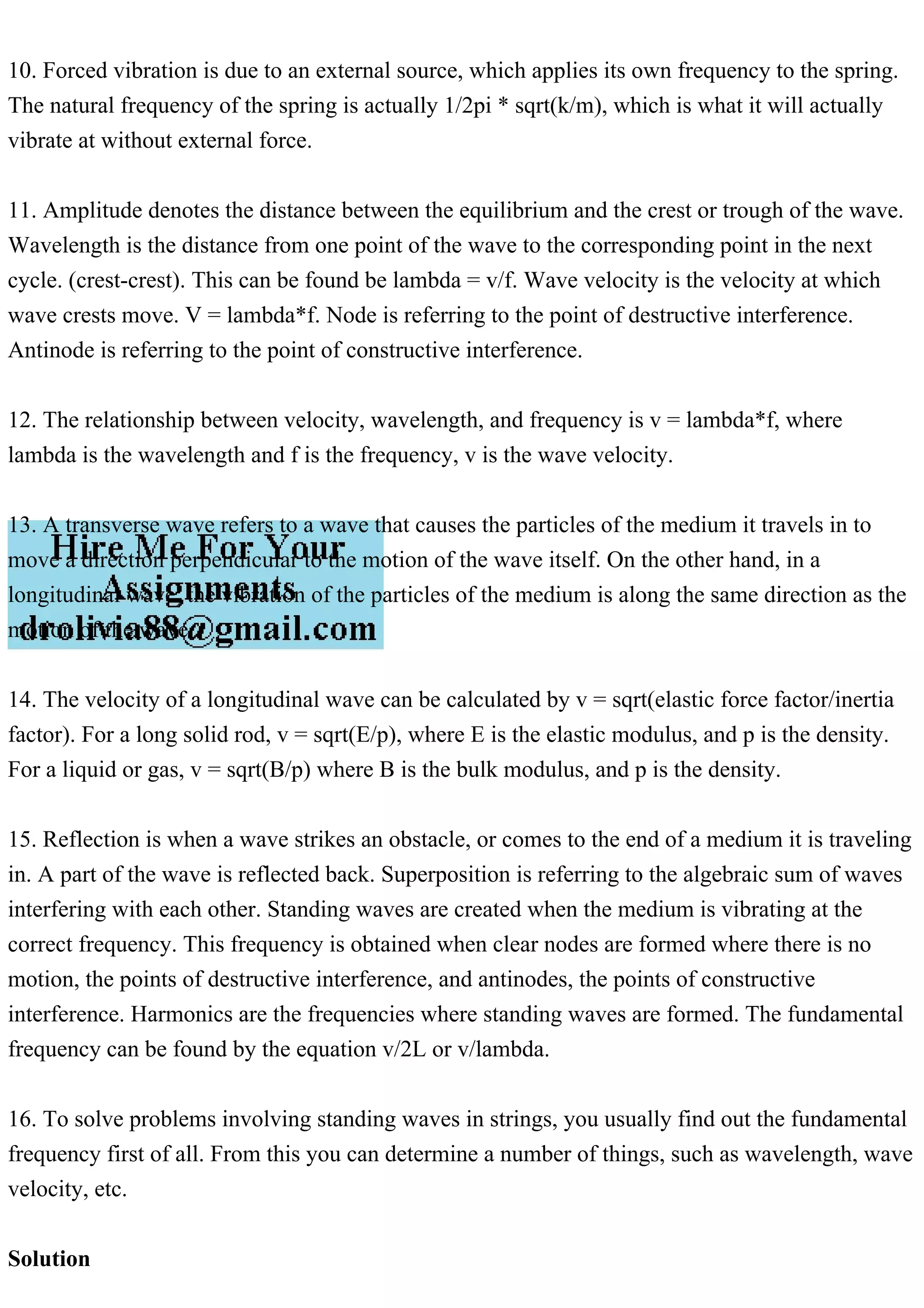 Vibration and WavesT = 2pisqrt(mk)v = lambdafp = A sin(kx.pdf