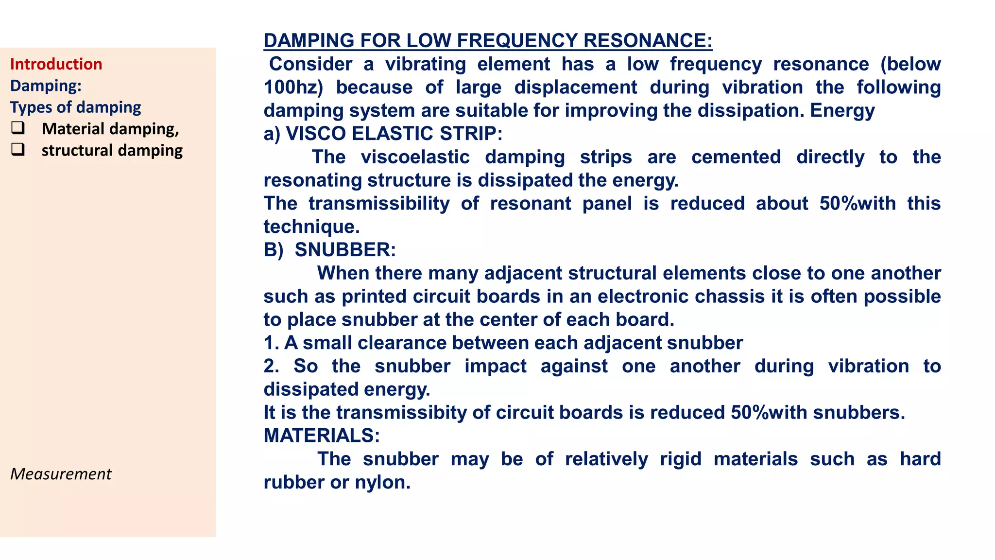 Vibration dampers | PPTX