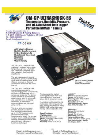 Vibration data logger (ultra shock) | PDF
