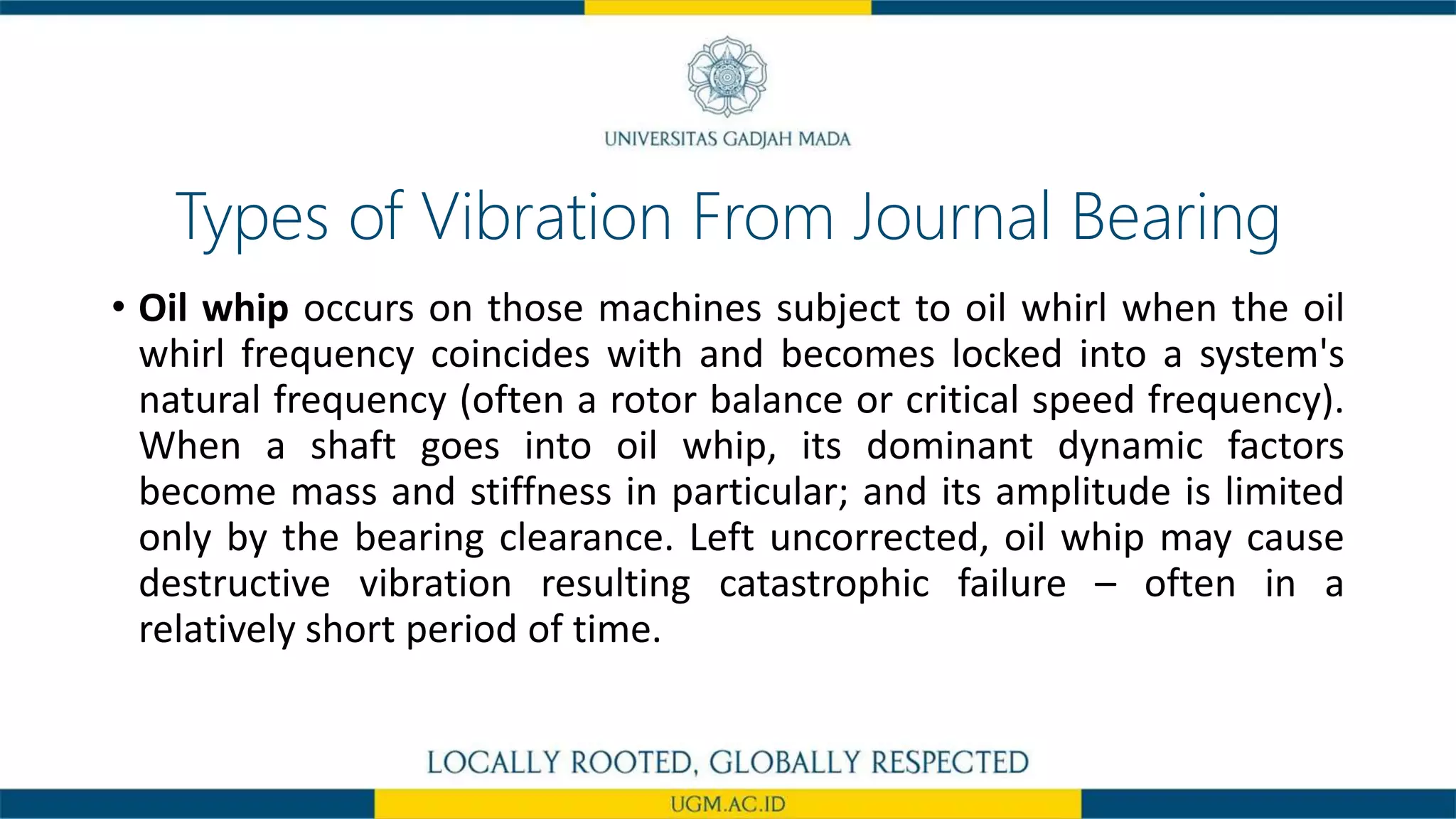 Vibration From Journal Bearing | PPTX