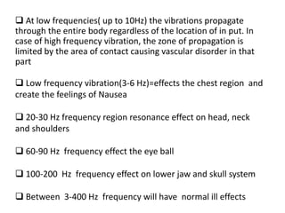 Vibration hazards - OH & S | PPTX