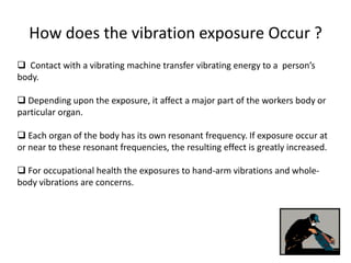 Vibration hazards - OH & S | PPTX