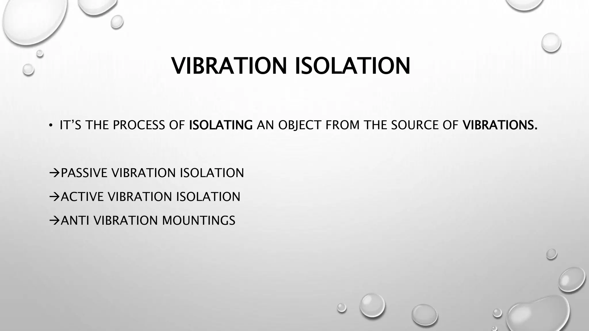 Vibration isolation in_vehicles | PPTX
