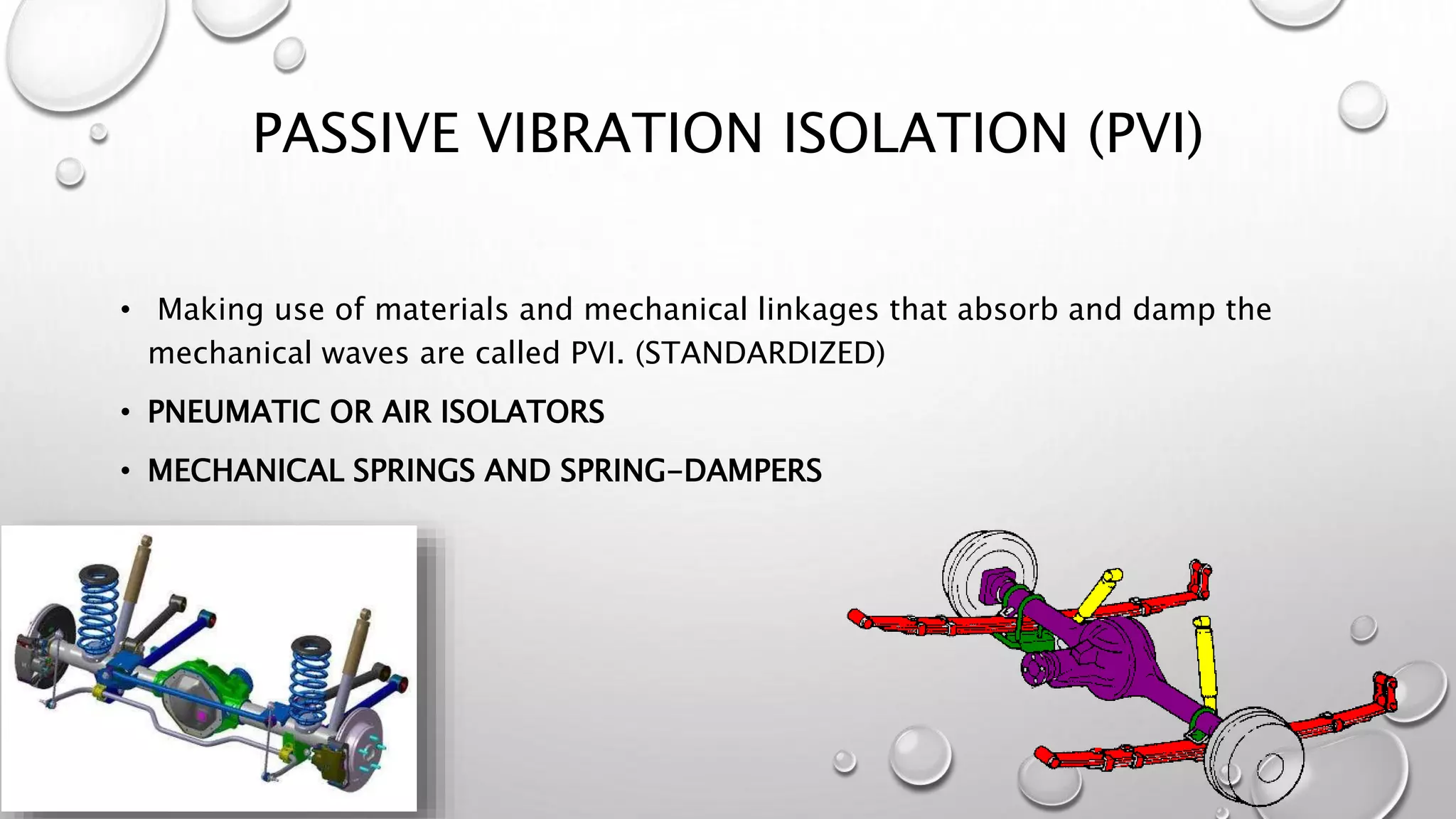 Vibration isolation in_vehicles | PPTX