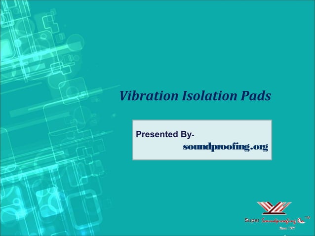 Vibration isolation pads | PPT