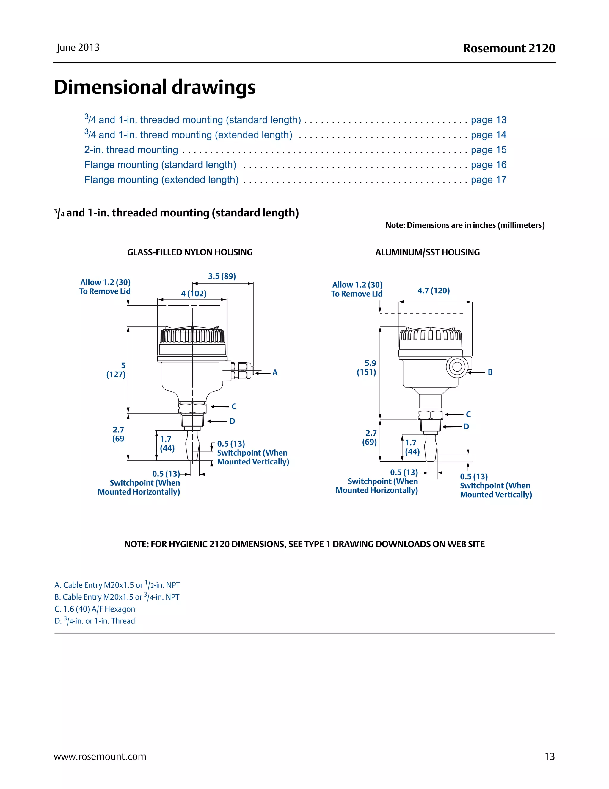 Vibration level switch | PDF