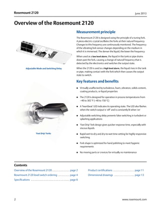 Vibration level switch | PDF