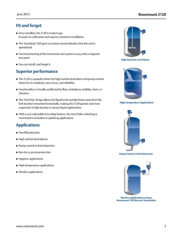 Vibration level switch | PDF