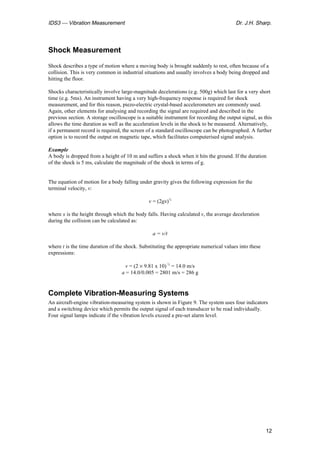 Vibration measurement | PDF