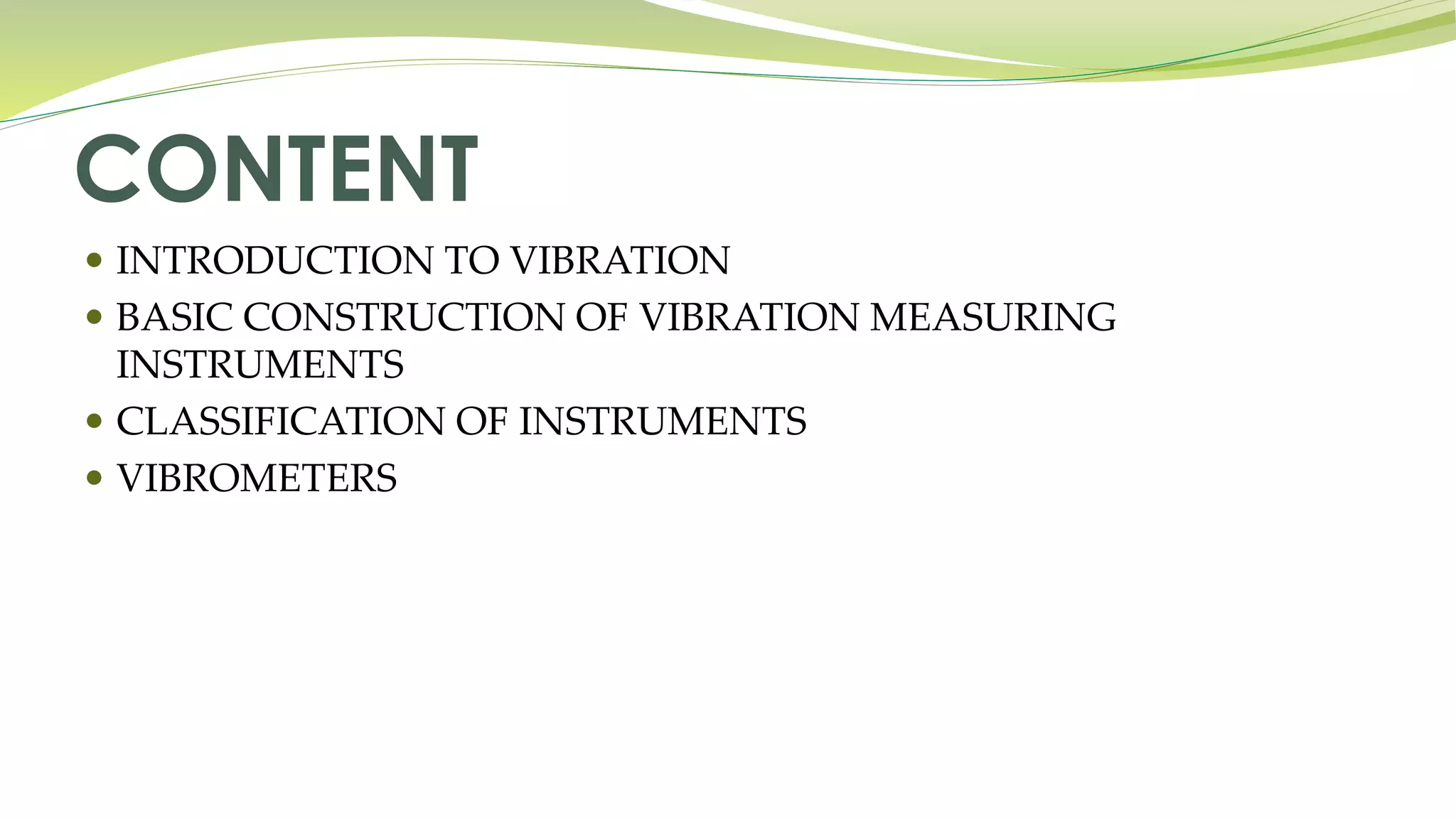 Vibration measurements | PDF