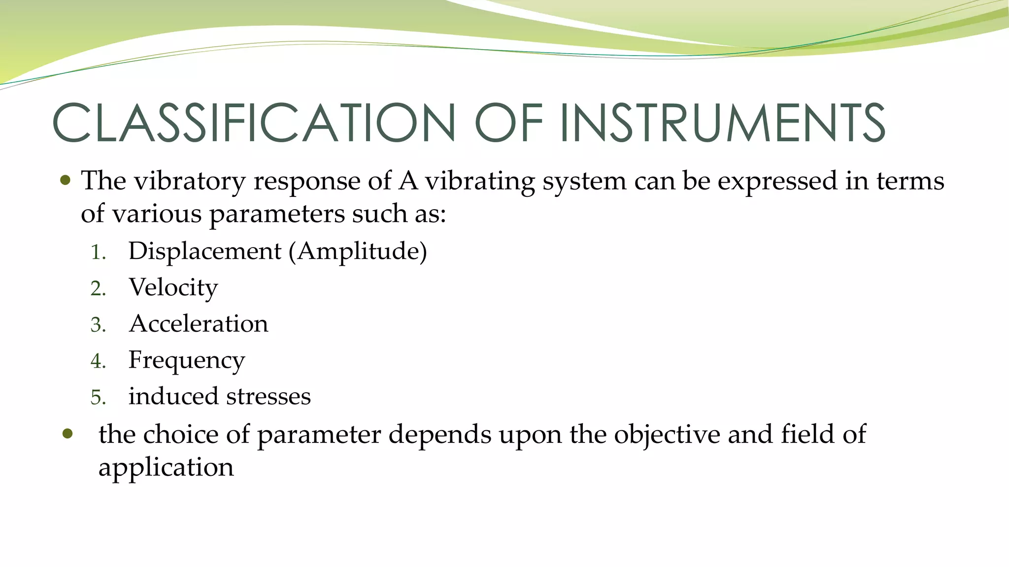Vibration measurements | PDF
