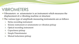 Vibration measurements | PDF