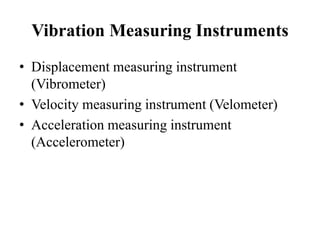 Vibration+measurement vib (2018 even) | PPT