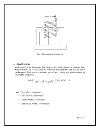 Vibration measuring transducers | PDF