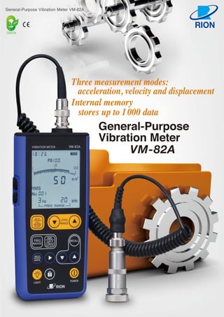 Vibration meter vm 82-a_datasheet_rion | PDF