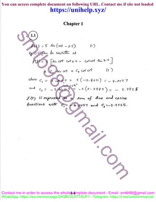Solution Manual for Vibration of Continuous Systems 2nd edition ...