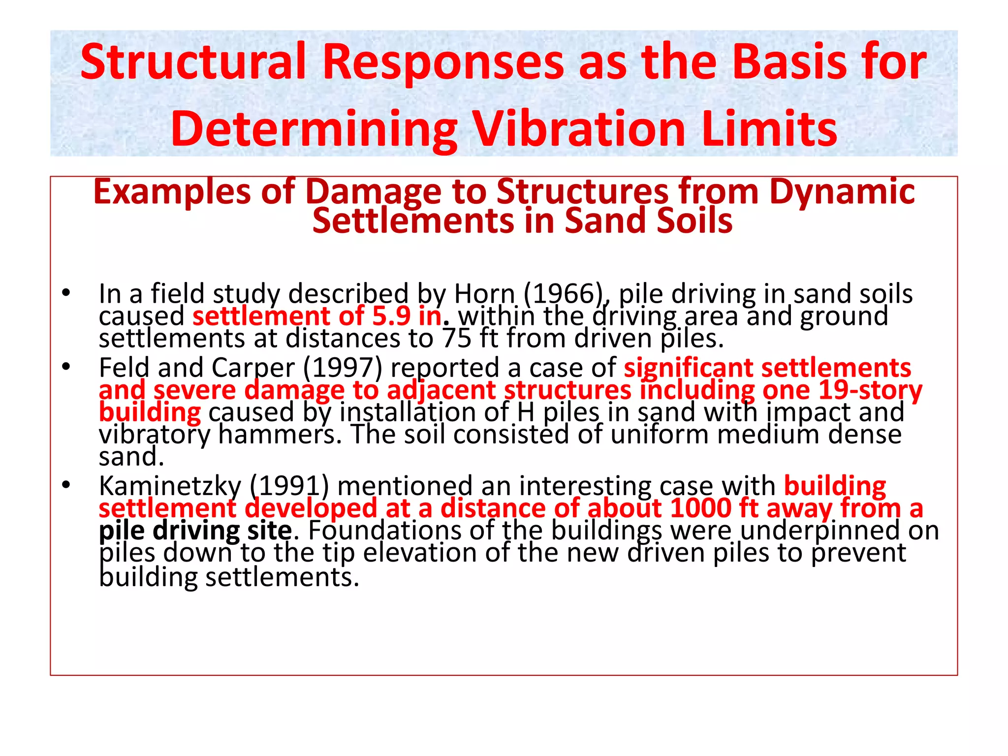 EVALUATION OF VIBRATION LIMITS | PDF