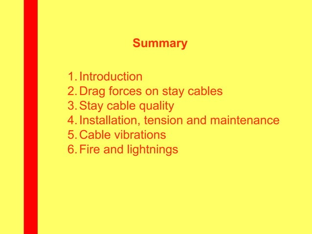 Vibrations Stayed cable bridge | PPT