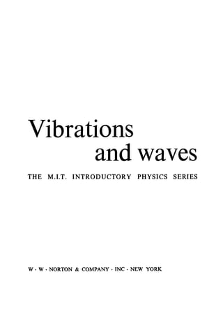 Vibrations And Waves Physics