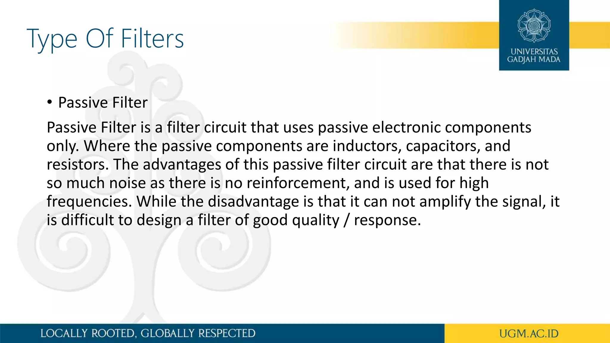 Vibration signal filtering | PPTX