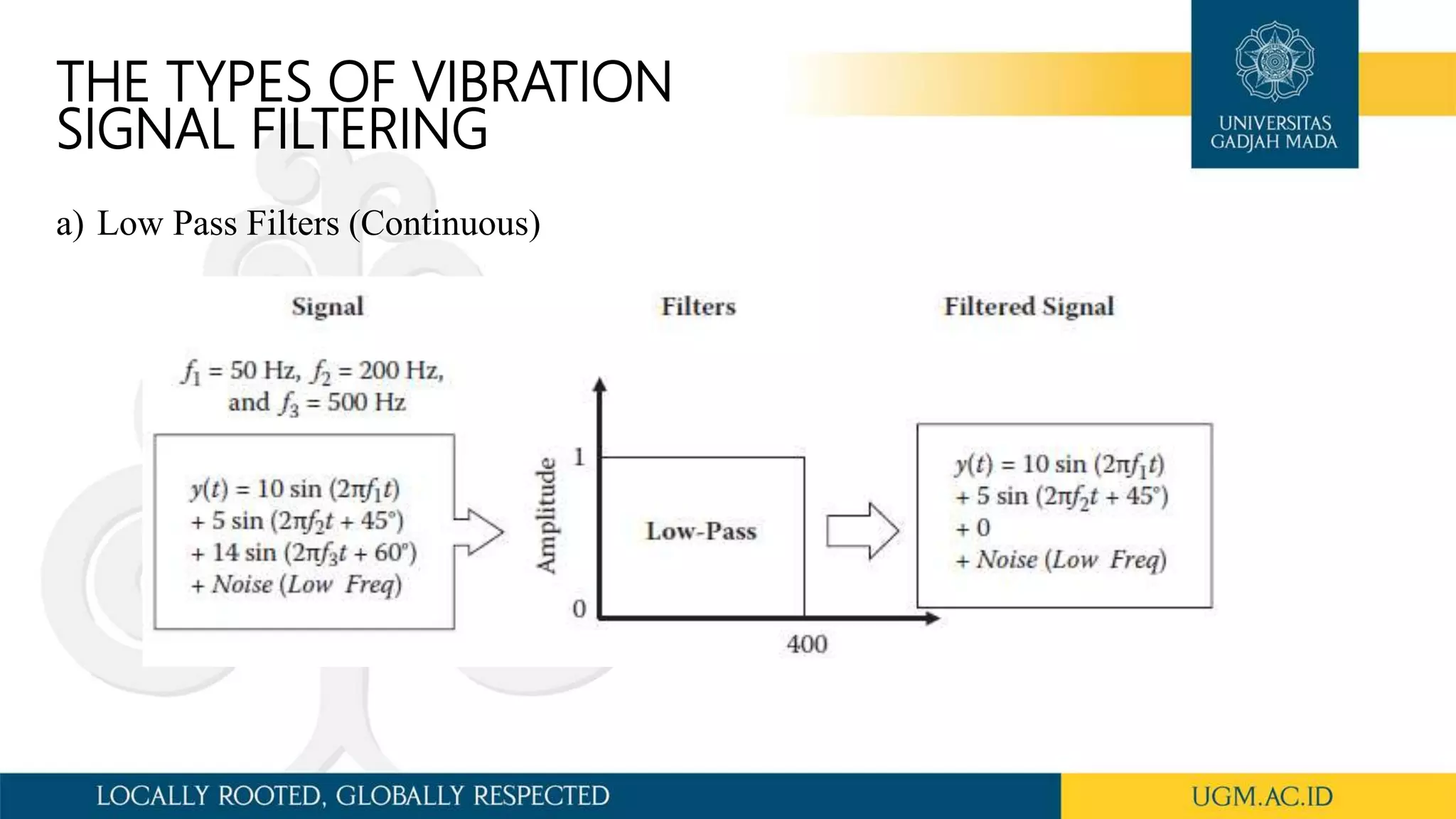 Vibration signal filtering | PPTX