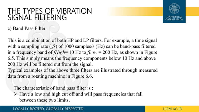 Vibration signal filtering | PPTX | Digital Audio | Computer Software and Applications