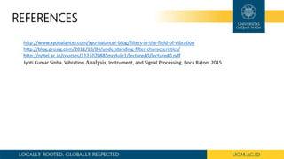 Vibration signal filtering | PPTX