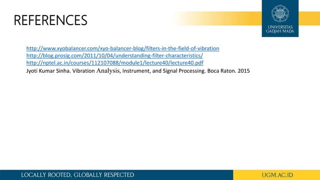 Vibration signal filtering | PPTX | Digital Audio | Computer Software and Applications