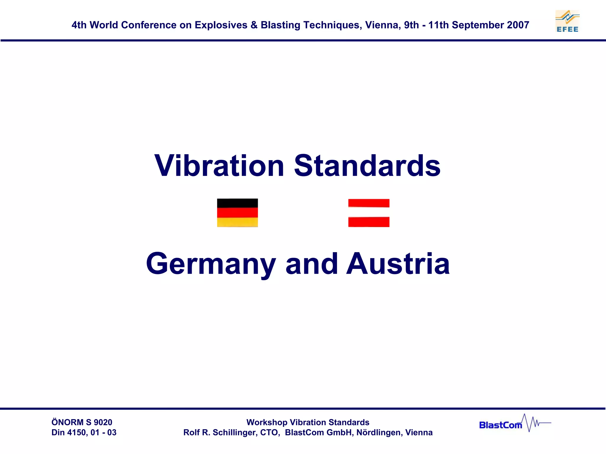 Vibration Standards Germany And Austria | PPT
